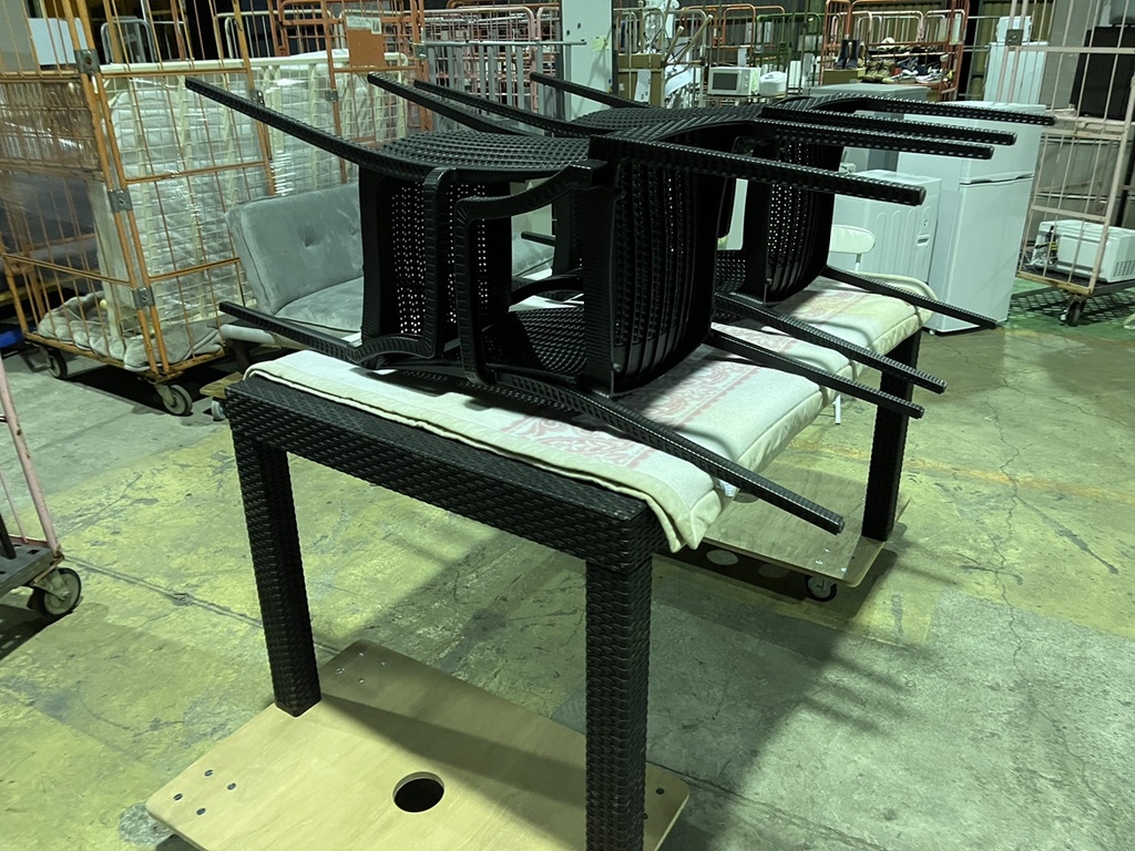 ダイニングセット 5点 ラタン ① | バッタヤ